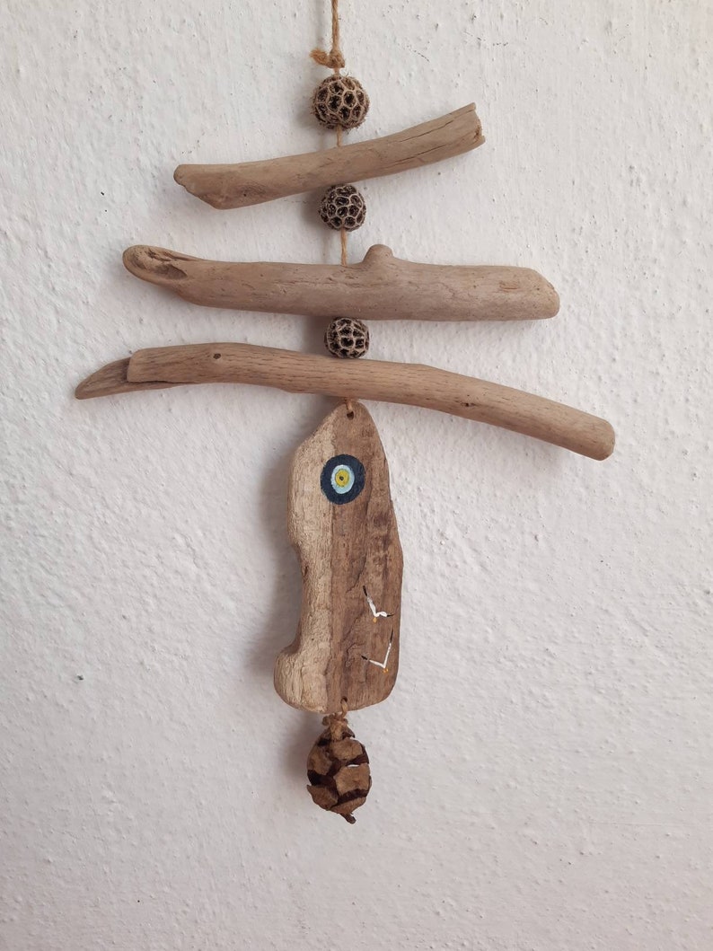 Driftwood Wall Hanging Driftwood Art Painted Driftwood - Etsy