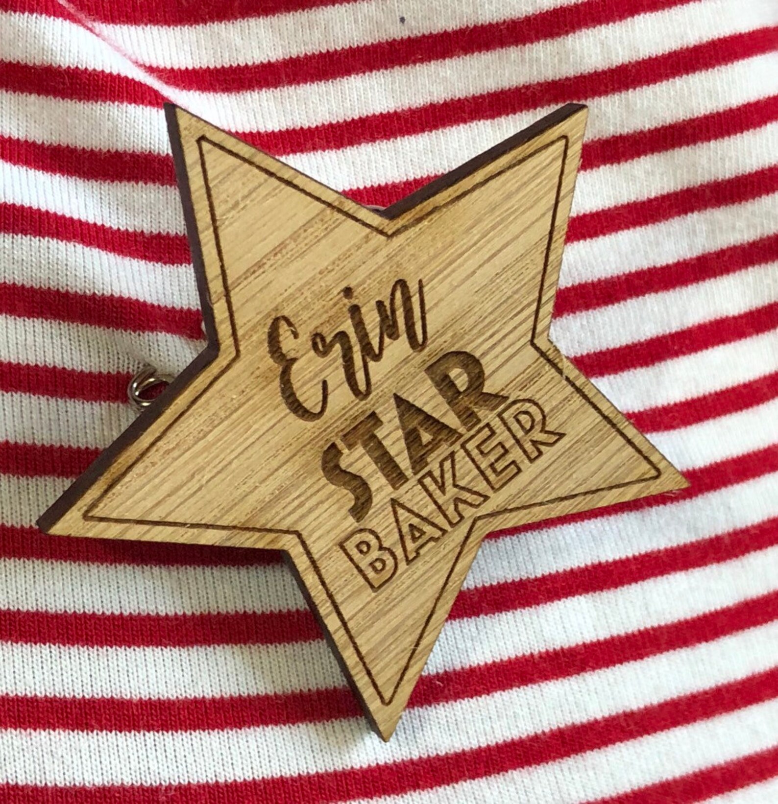 Star Baker Badge Bake off Brooch Star Badge Personalised - Etsy UK