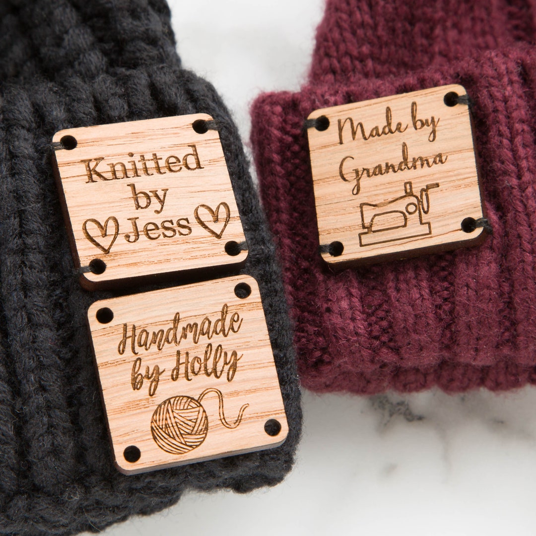Personalised Oak Veneer Product Tags, 30mm Square, Set of 10 - Etsy