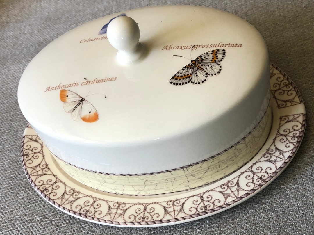 Wedgwood Sarah's Garden Queen's Ware Oval Covered Butter Dish - Etsy