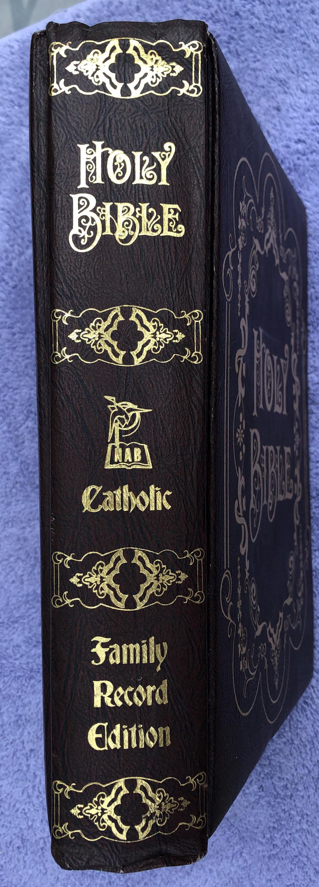 Holy Bible Catholic Family Record Edition - Etsy