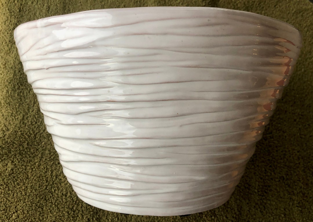 Deep Salad Bowl With Grooved Sides, Italy - Etsy