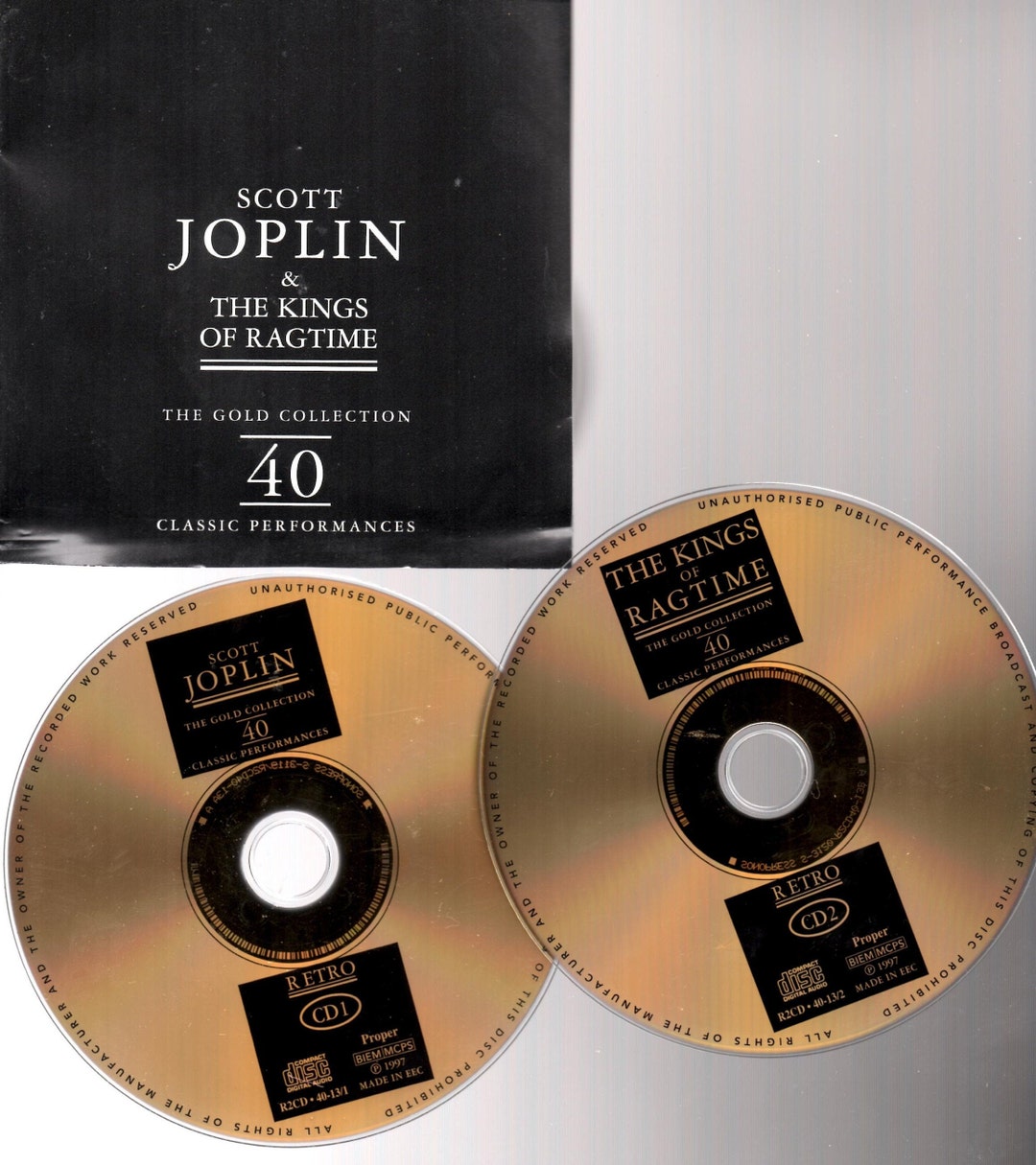 Scott Joplin & the Kings of Ragtime Gold Collection 40 Performances CD ...
