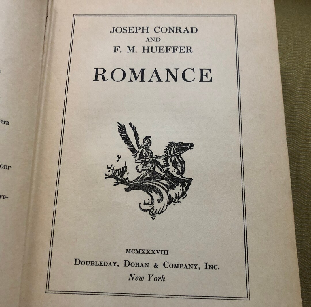 Romance by Joseph Conrad and F.M. Hueffer Hardback Book, Doubleday ...