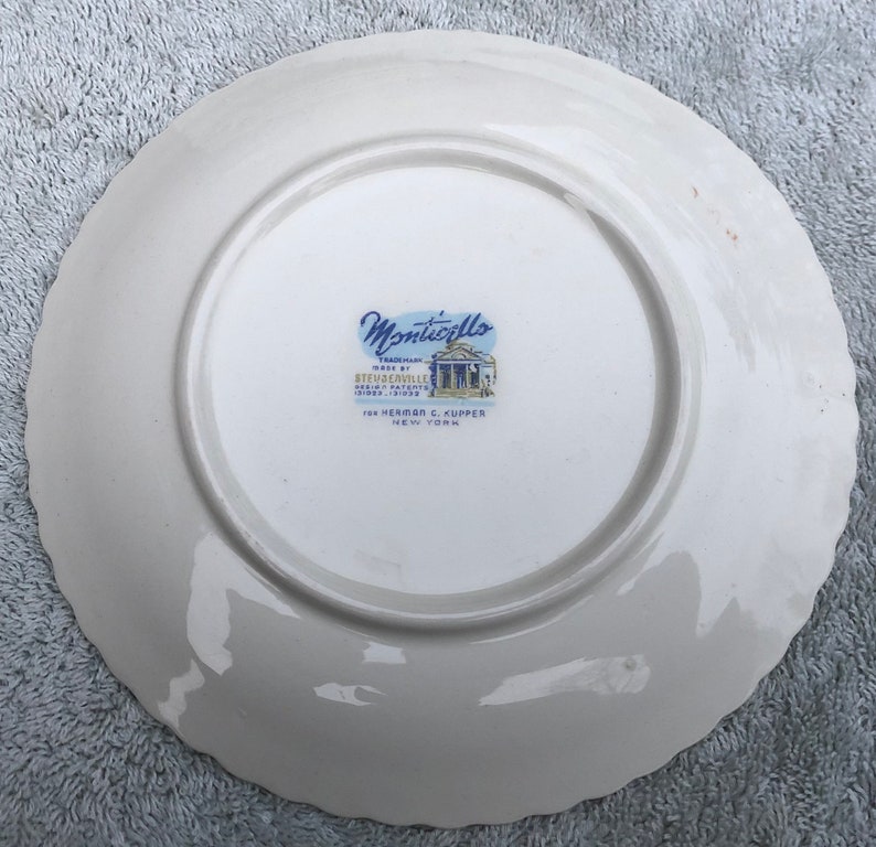 Monticello by Steubenville for Herman Kupper Bnb Plates 6 - Etsy
