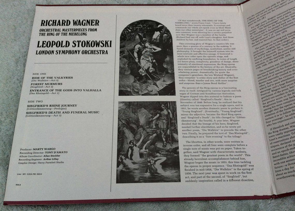 Stokowski/wagner Phase 4 Stereo Vinyl Die Valkure - Etsy
