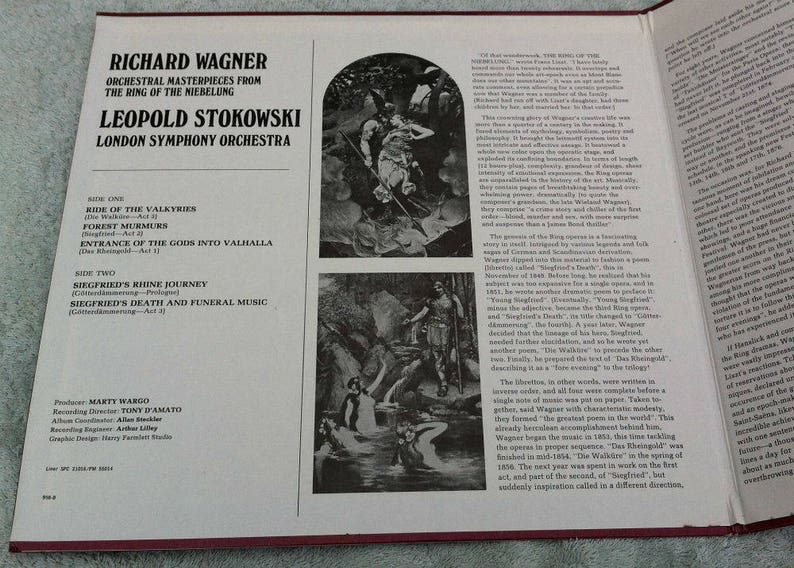 Stokowski/wagner Phase 4 Stereo Vinyl Die Valkure - Etsy