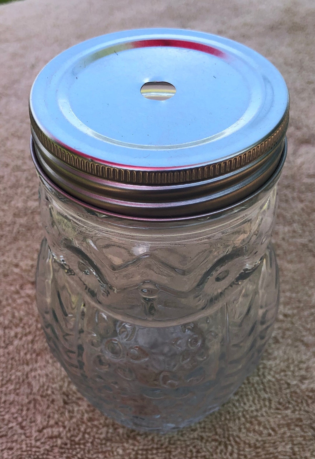 Owl Shaped Glass Jars/tumblers (4) - Etsy