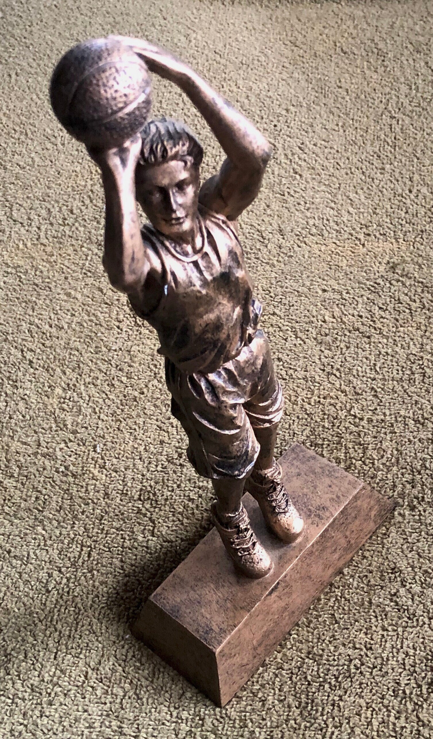 Basketball Player male Paperweight/trophy - Etsy
