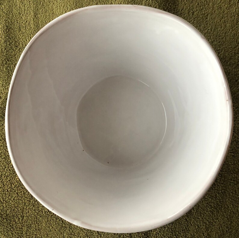 Deep Salad Bowl With Grooved Sides Italy - Etsy