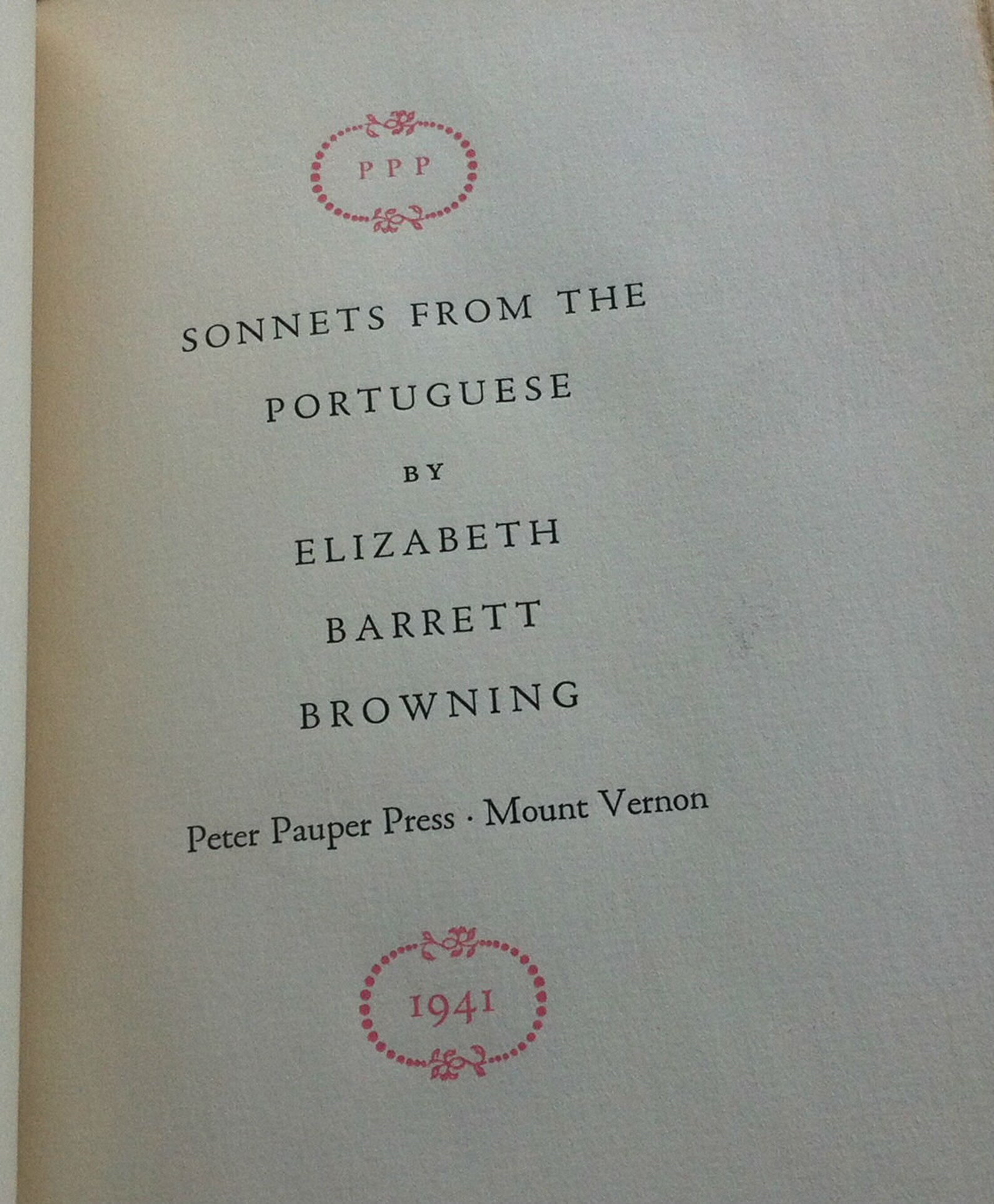 Sonnets From the Portuguese Book 1941 - Etsy