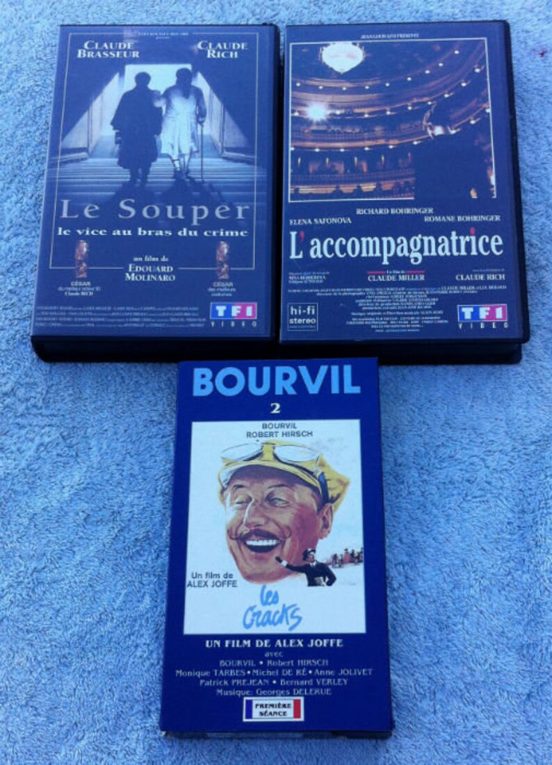 8 French Format VHS Classic Movie Tapes - Etsy