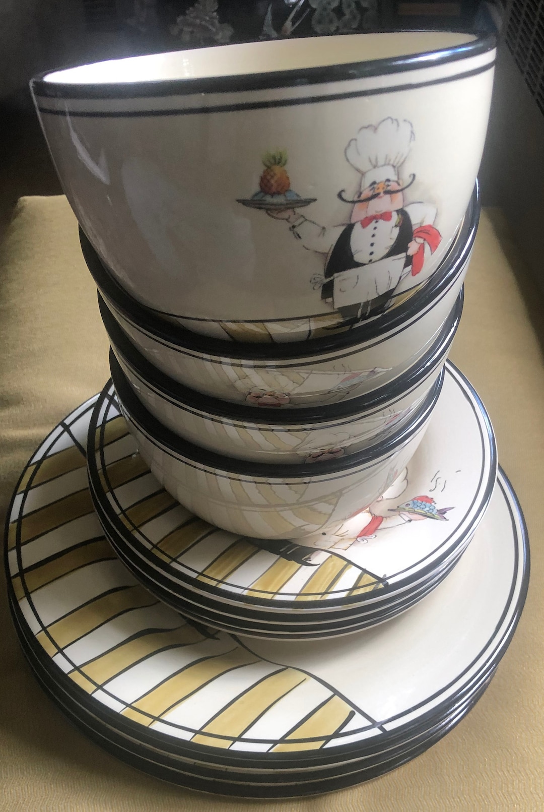 Le Chef Tabletops Gallery Pasta China 3 Place Setting for 4 (12 Pcs) - Etsy