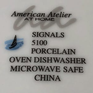 Signals Lighthouse Dinner Plates by American Atelier (8) - Etsy