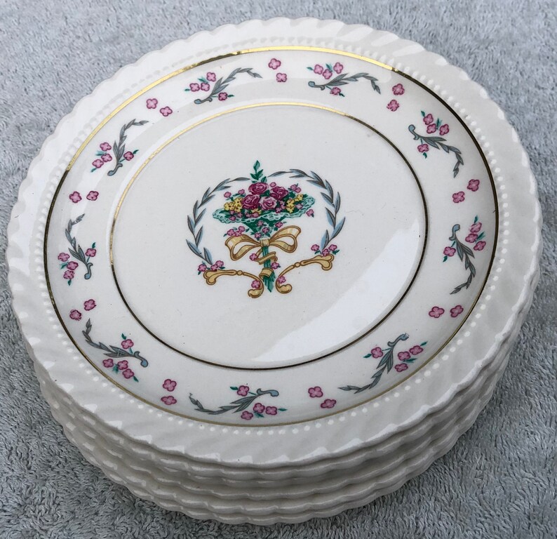 Monticello by Steubenville for Herman Kupper Bnb Plates 6 - Etsy