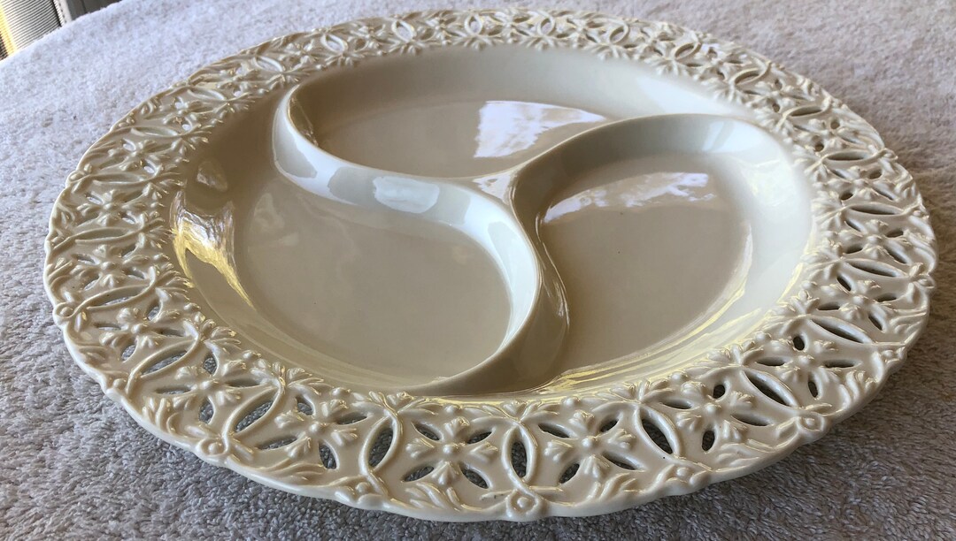 Large Partitioned Ceramic Server - Etsy