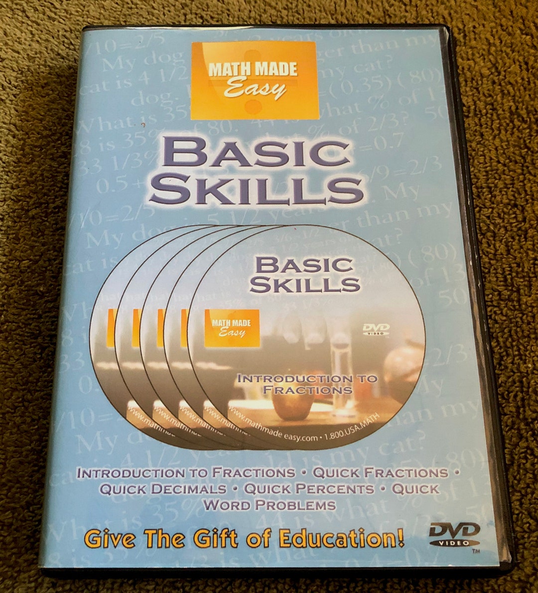 Math Made Easy, Basic Skills, Fractions, Decimals, Percents, Word ...