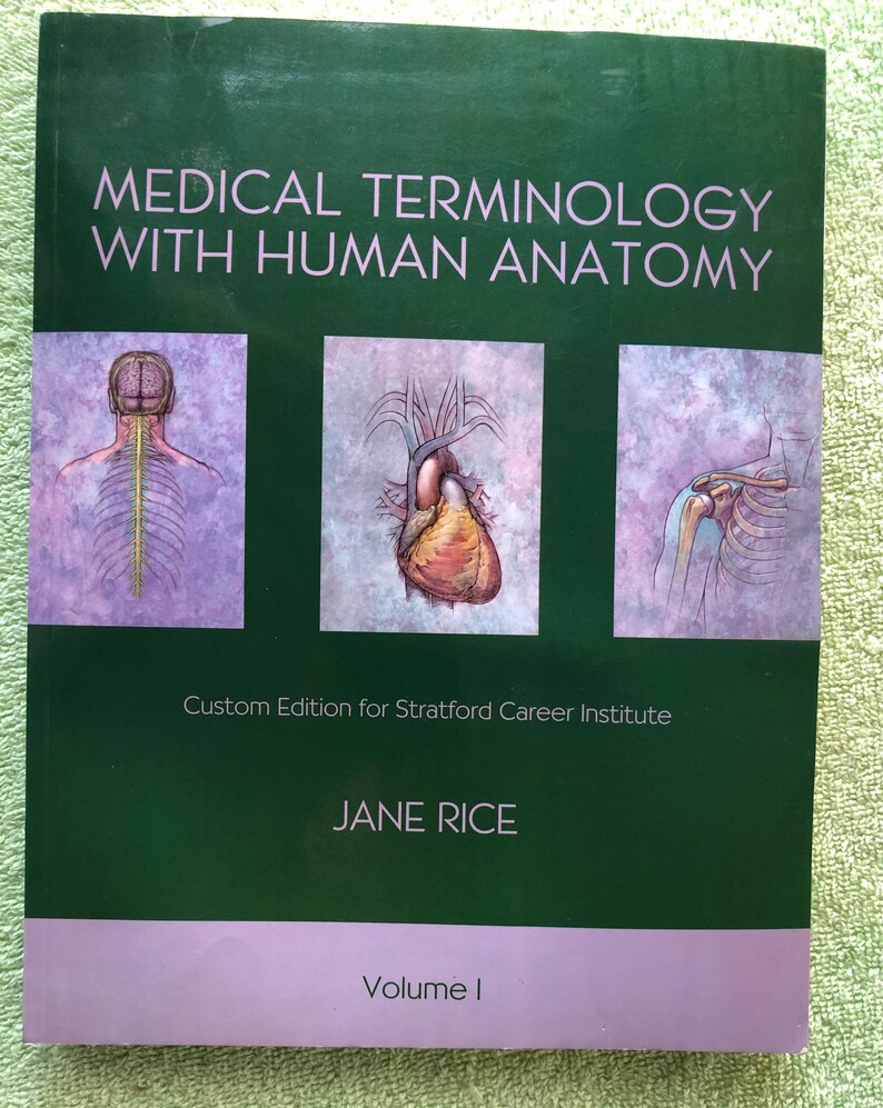 Medical Terminology With Human Anatomy, Jane Rice Softbac\ Book - Etsy