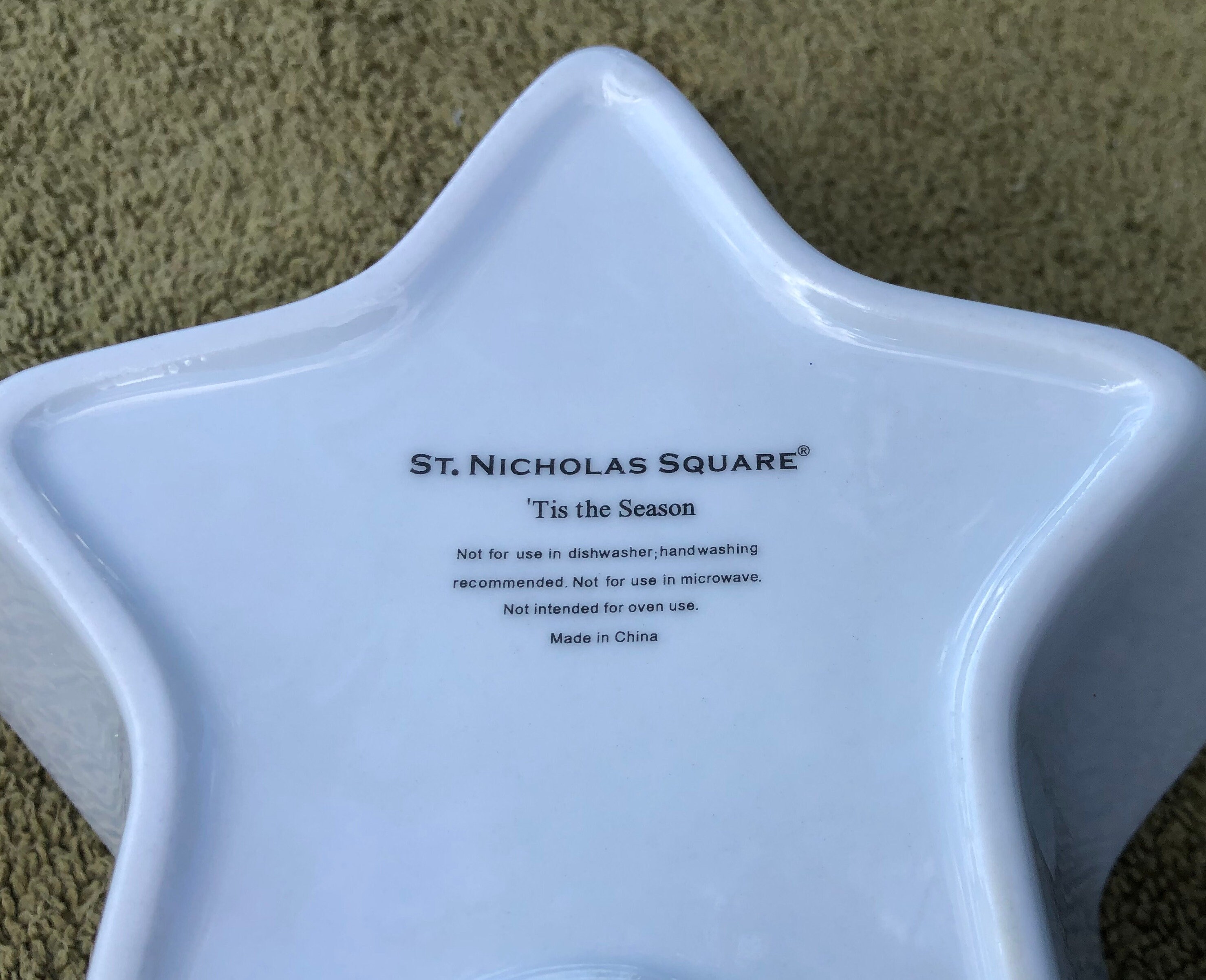 St. Nicholas Square Tis the Season Star Candy Dish - Etsy
