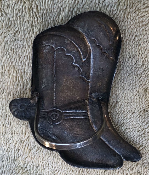 Cowboy boots bandanna ring - Gem