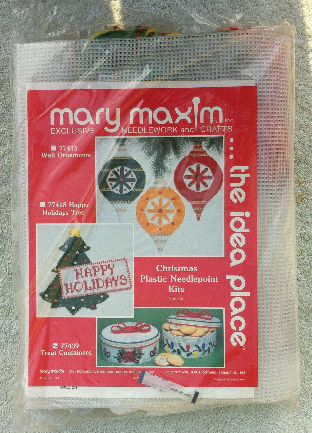Mary Maxim Needlework Christmas Treat Containers, New - Etsy