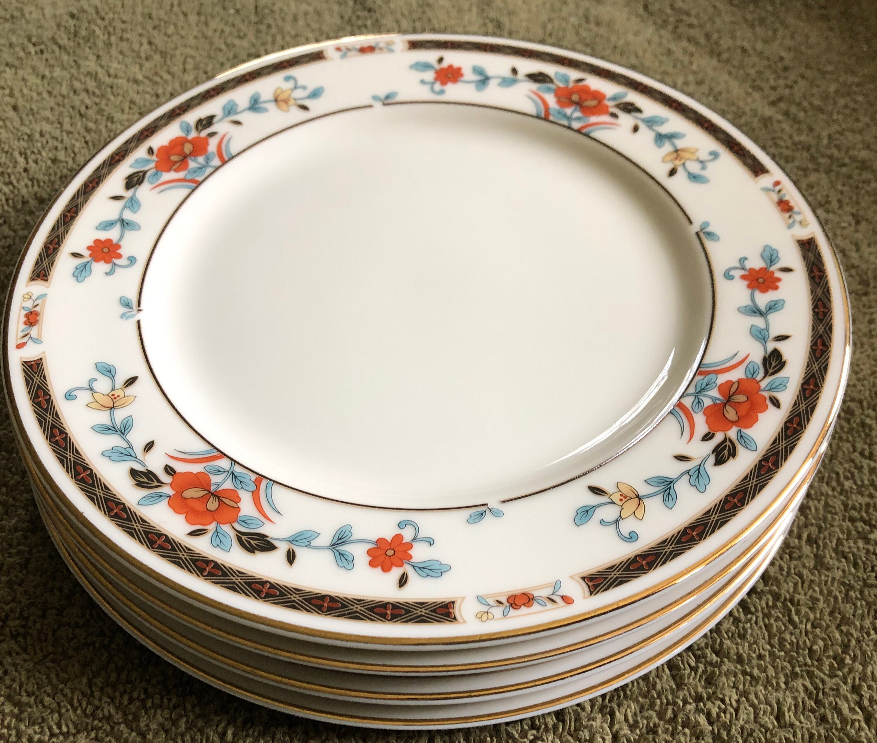 Sango Regal Collection Kyoto 1037 Salad Plates 4 - Etsy