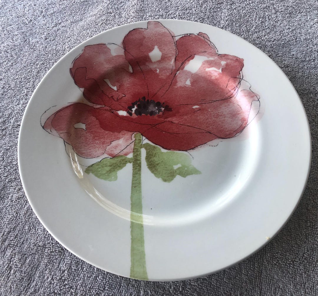 Royal Stafford Red Poppy Dinner Plate, UK - Etsy