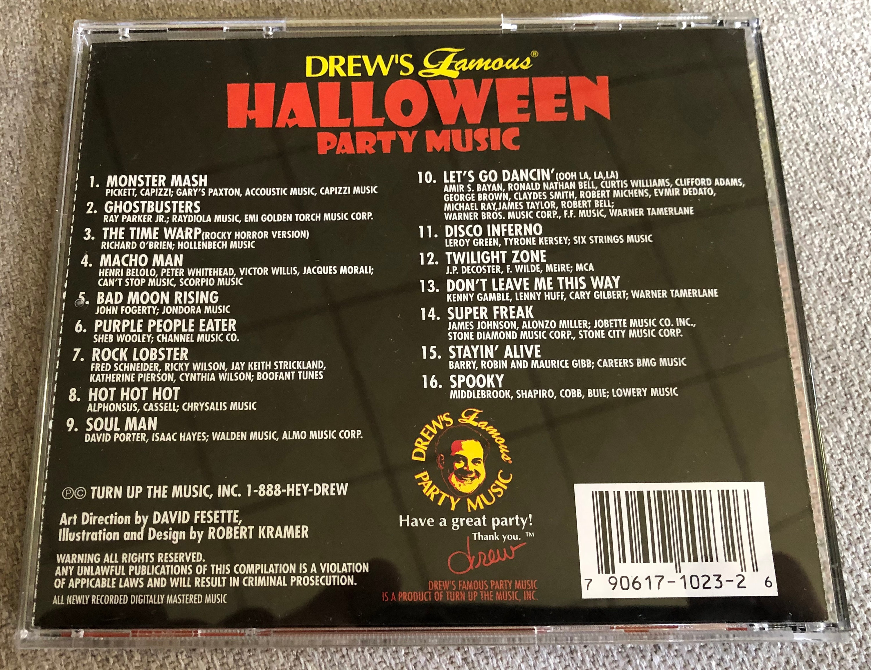 Drew's Famous Halloween Party Music CD - Etsy