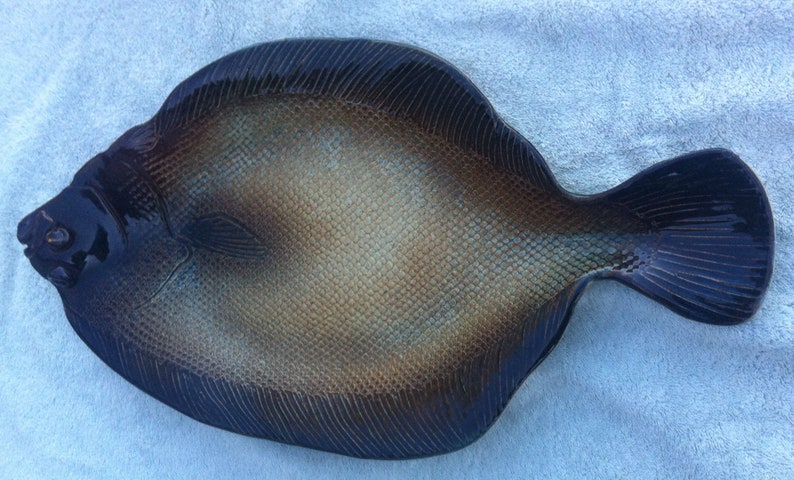 Large Flounder Shaped Platter - Etsy