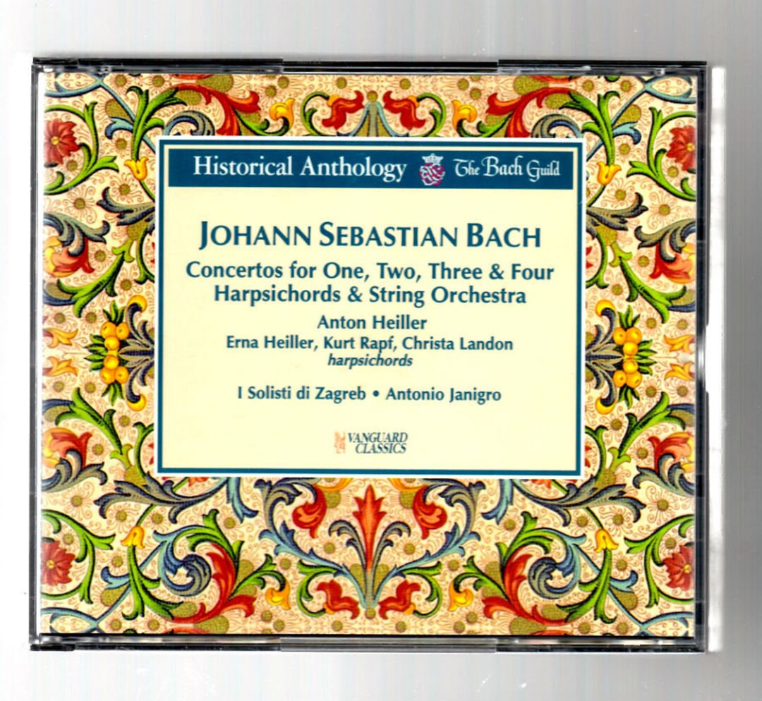 Johann Bach Concertos for One, Two, Three and Four Harpsichords and ...