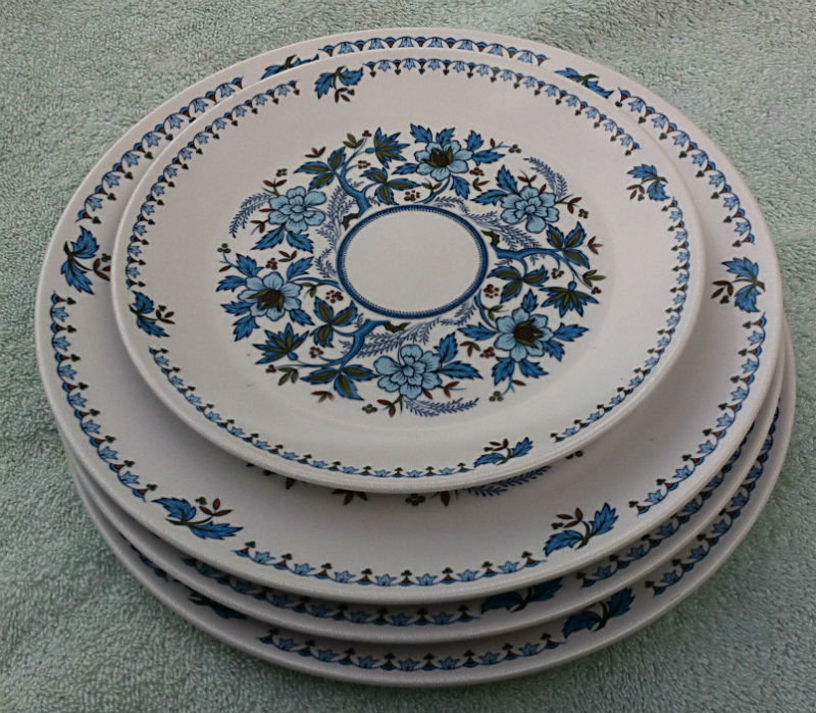 Noritake Progression Blue Moon Plates (china) - Etsy