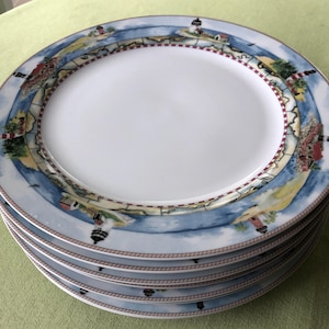 Signals Lighthouse Dinner Plates by American Atelier (8) - Etsy