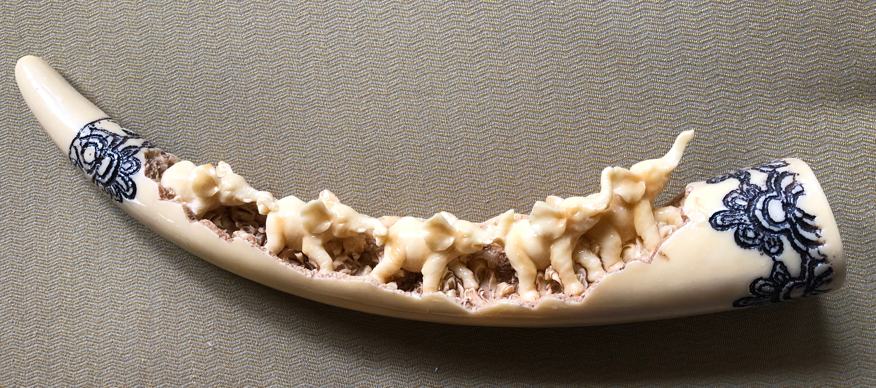 Elephant Tusk Composite Art Piece - Etsy