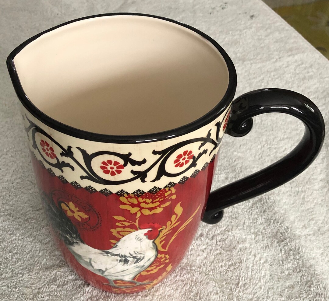 Rooster Pitcher Jennifer Brinley Ceramic - Etsy