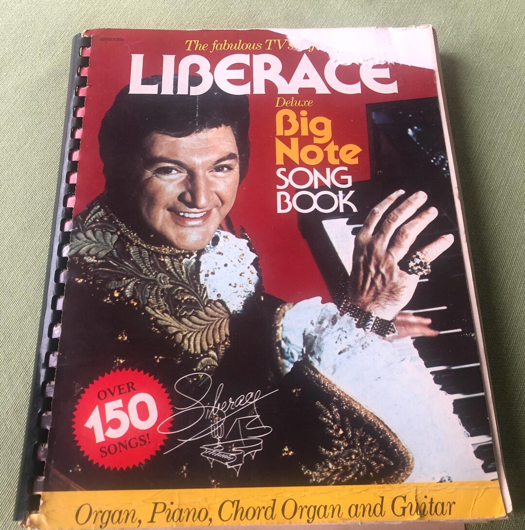 Liberace Deluxe Big Note Song Book spiral Bound - Etsy