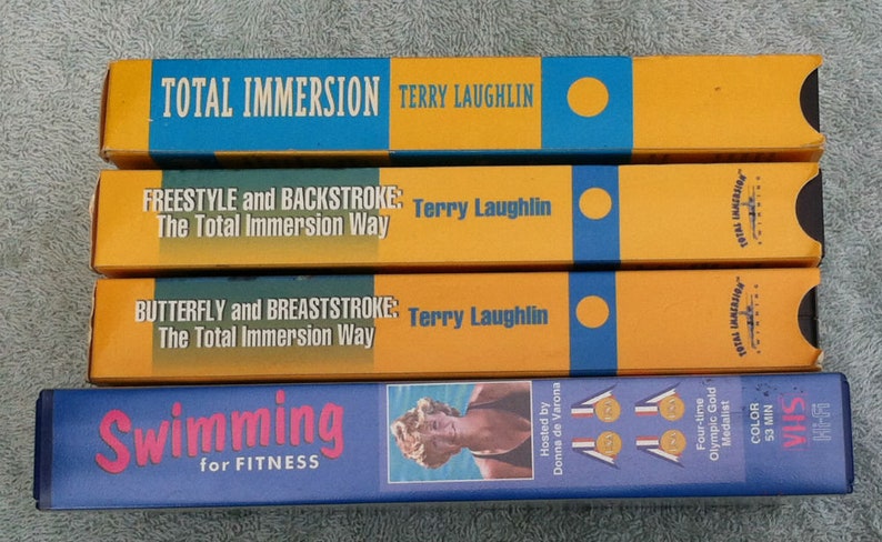 4 Swimming Advanced Instruction VHS Tapes, Total Immersion, Terry ...