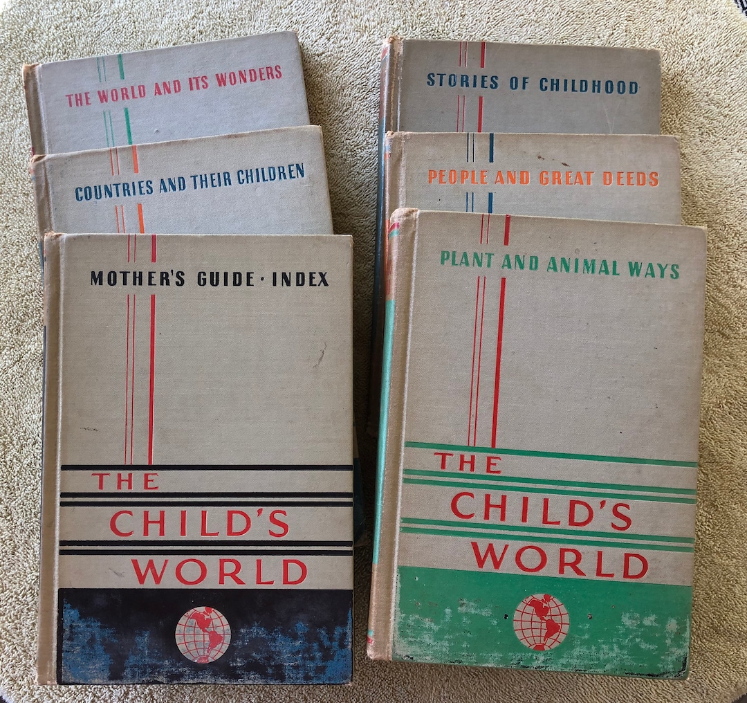 Kids Educational Hardback Book Set of 6 Volumes - Etsy