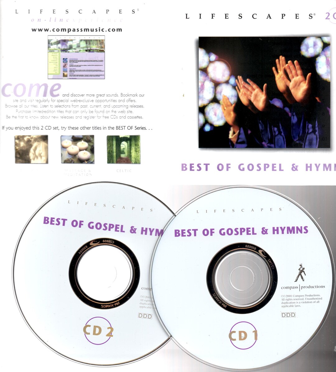 Lifescapes Best of Gospel & Hymns CD Set (2) - Etsy