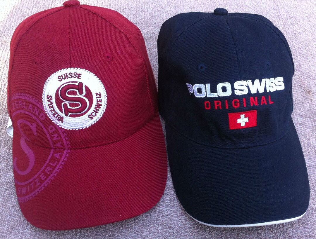 Swiss Ball Caps (2) New, Adjustable - Etsy