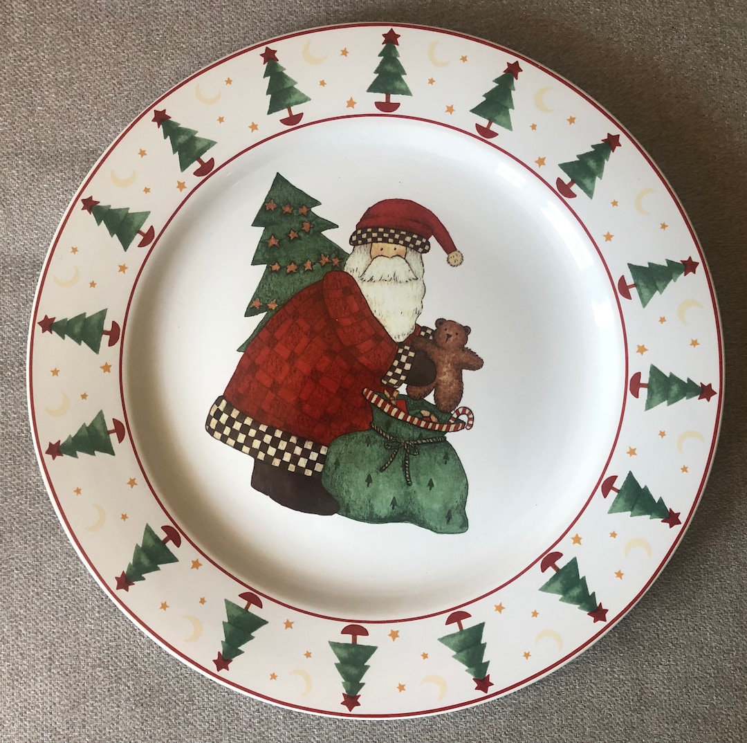 Sakura Debbie Mumm Large Holiday Platter, Santa - Etsy