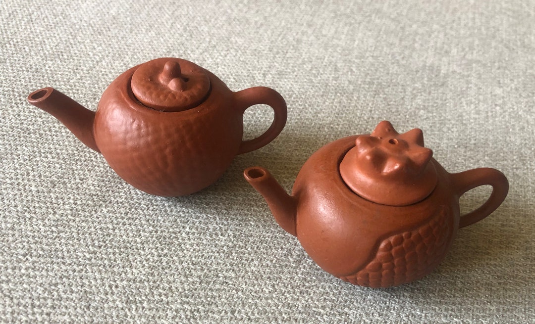 Small Terra-cotta Teapots With Lids 2 - Etsy