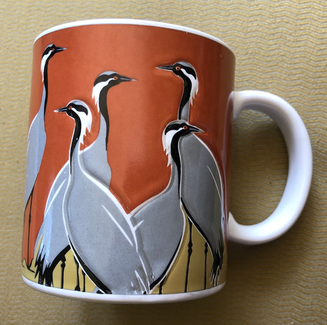 Otagiri Japan Mug With Herons - Etsy