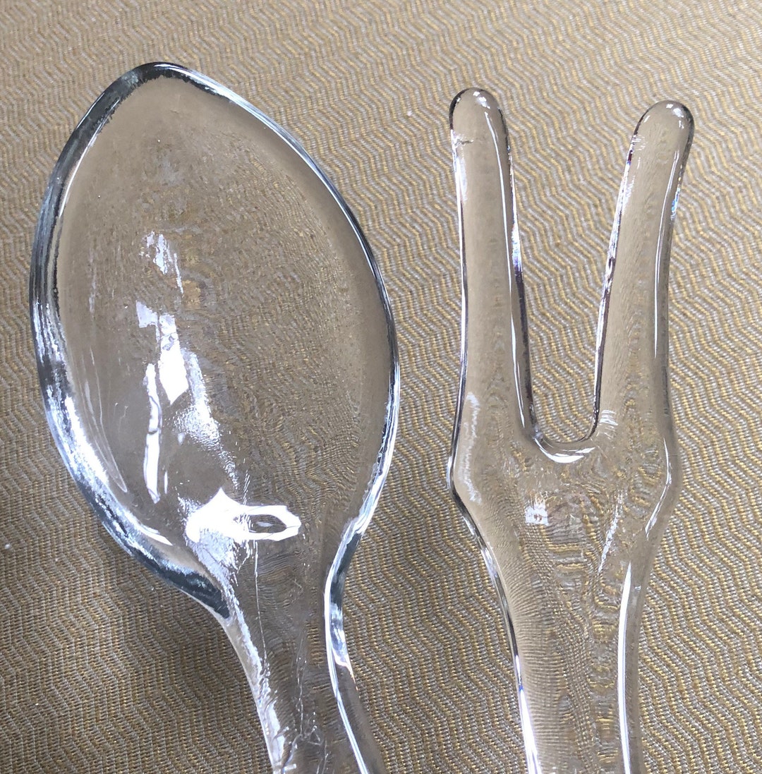 Glass Salad Utensils - Etsy