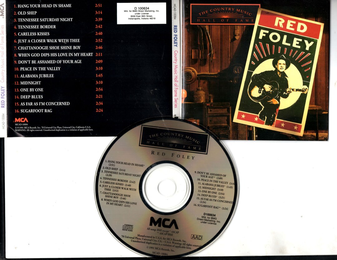 Country Music Hall of Fame by Red Foley CD - Etsy.de
