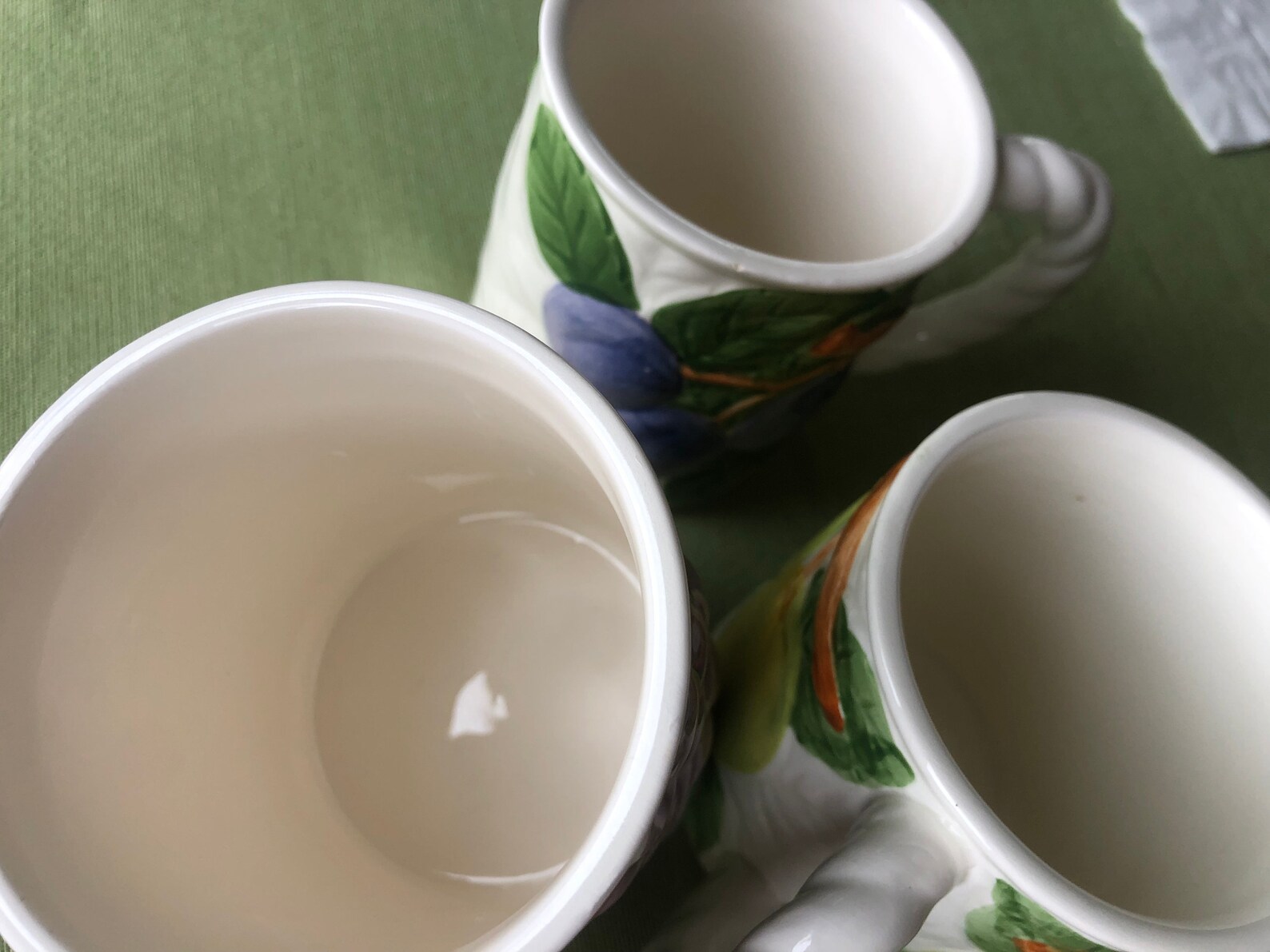 Mugs With Fruits in Relief, 3 - Etsy