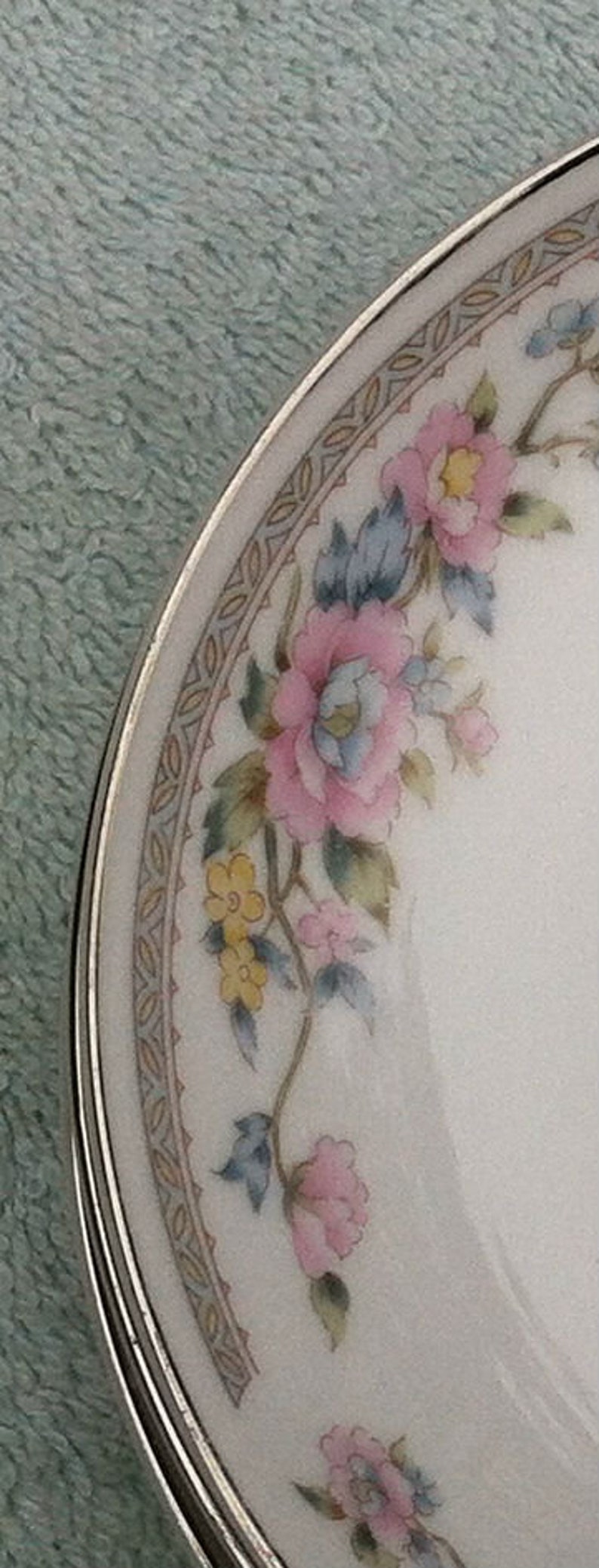 Three (3) Crescent China by Ranmaru Oriental Garden Fruit/dessert Bowls ...