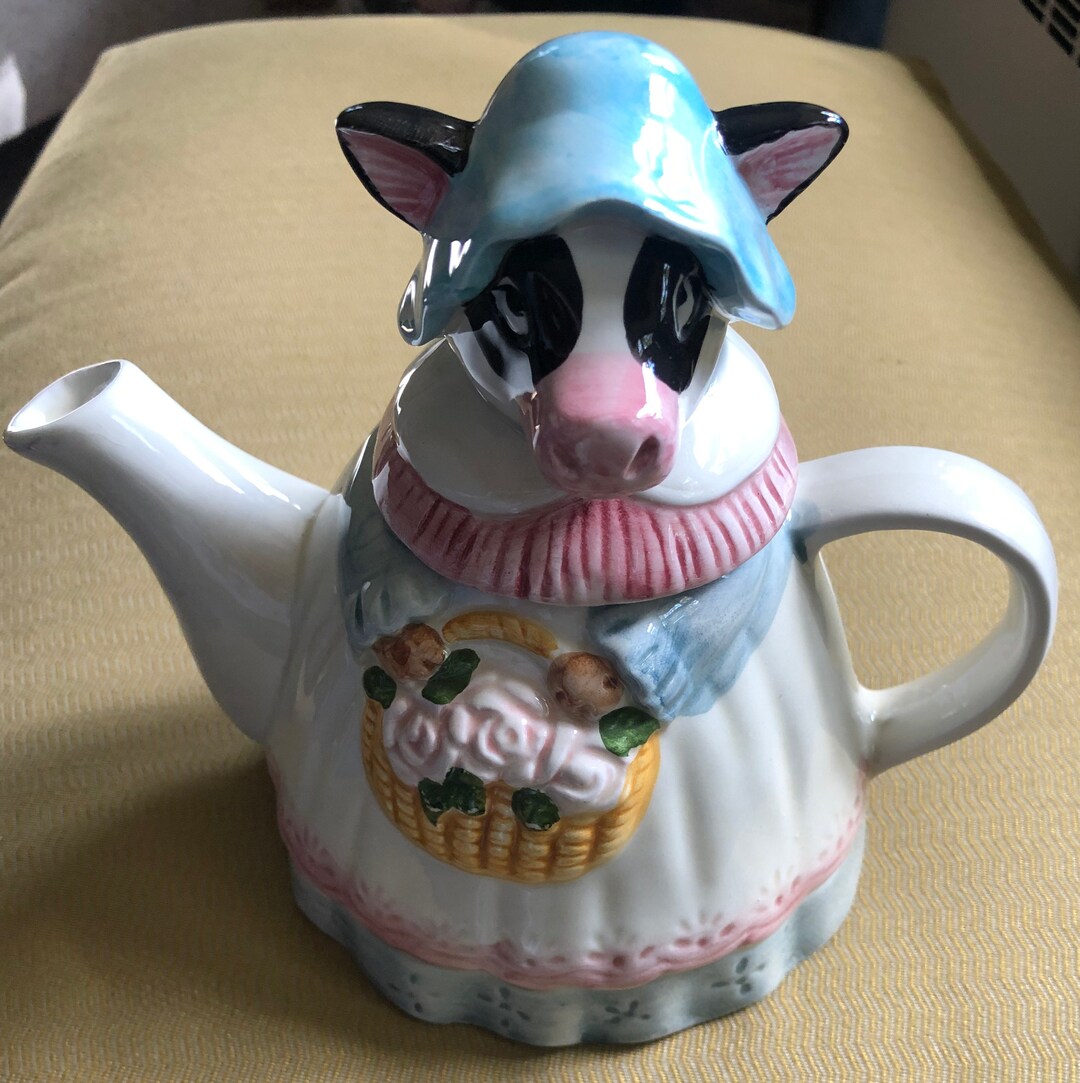 Cow Ceramic Teapot, New - Etsy