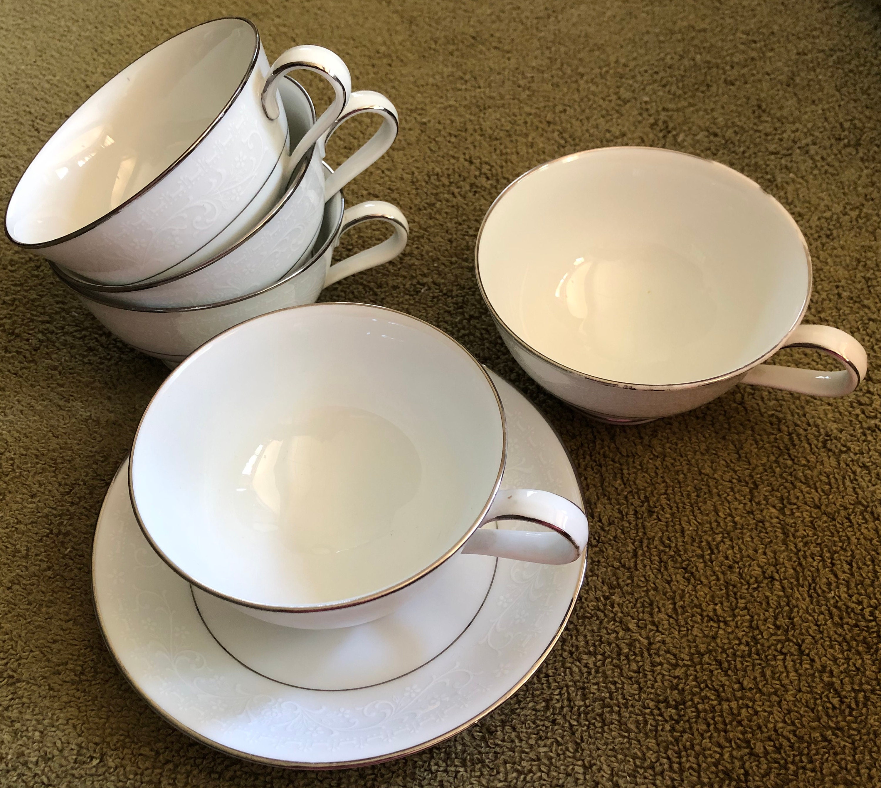 Noritake Versailles Cups 5 and Saucer 1 - Etsy