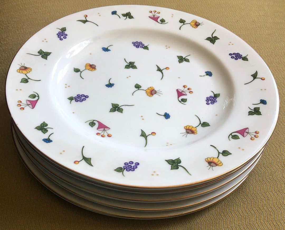 Farberware Ashbury Claire II Salad/sandwich Plates (5) - Etsy