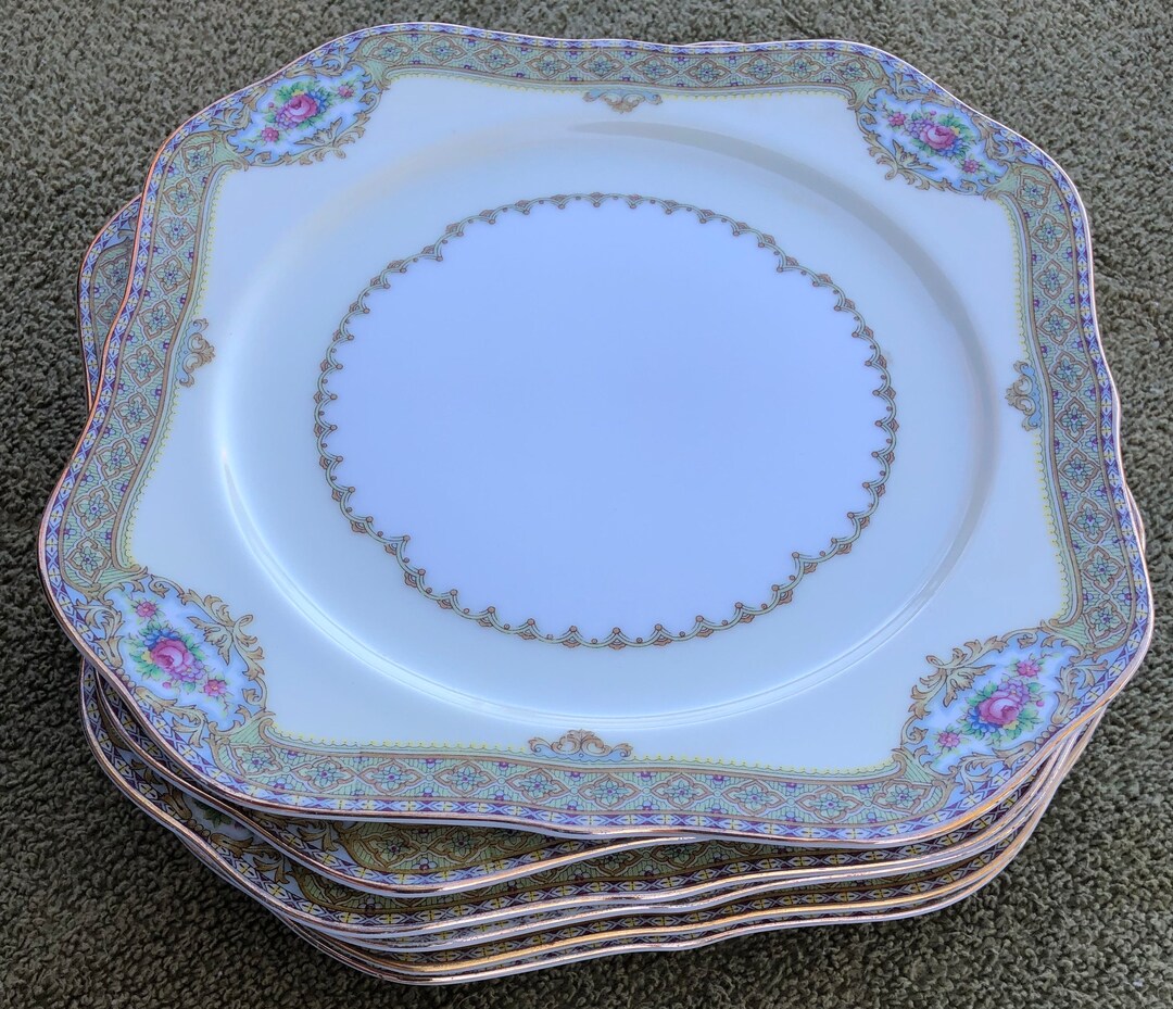 Meito Annette Square Salad/dessert Plates 6 - Etsy